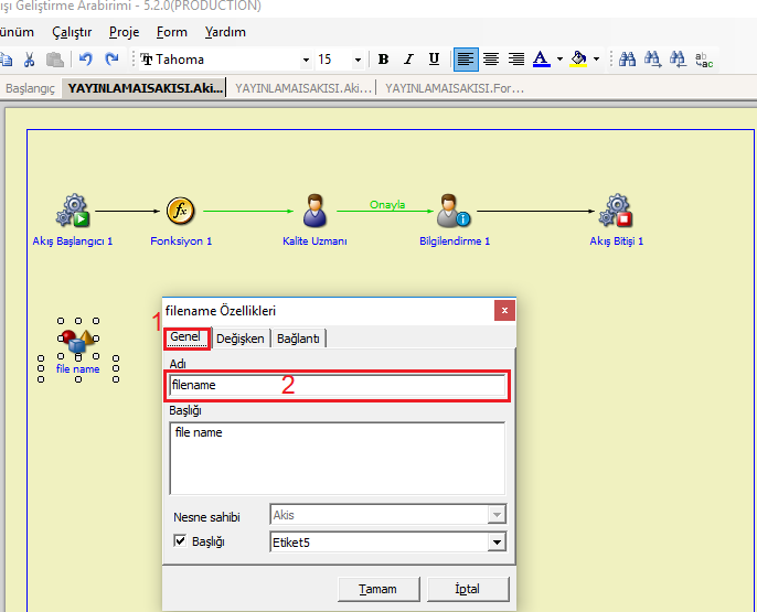 eBA Doküman Yönetimi: Yayınlama İş Akışı Oluşturma Dokümanı | Bimser